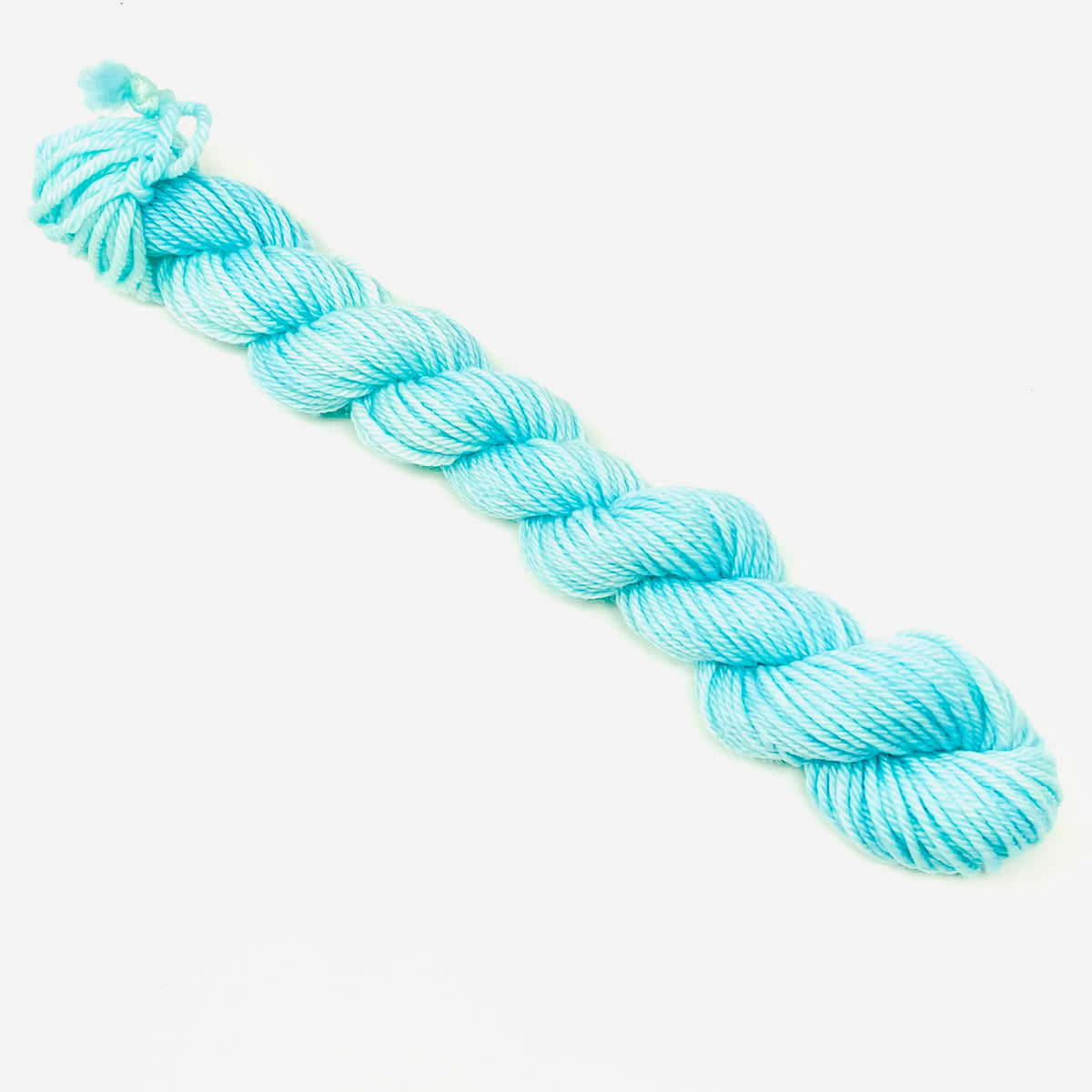 ROBIN'S EGG hand dyed yarn pale blue semi-solid tonal 20 bases ...