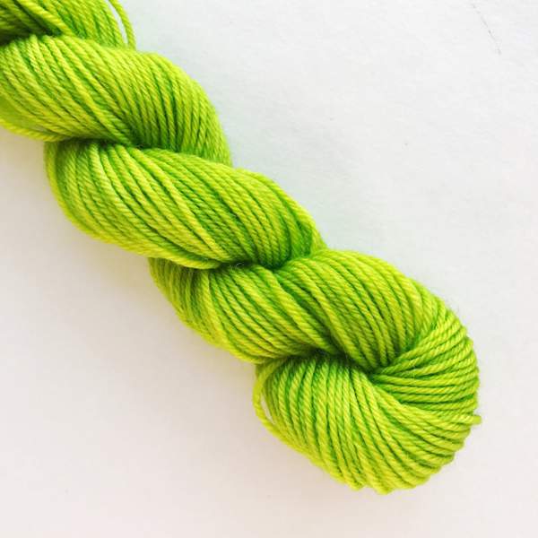 STITCH IN LIME hand dyed yarn chartreuse yellow-green green 20 bases ...